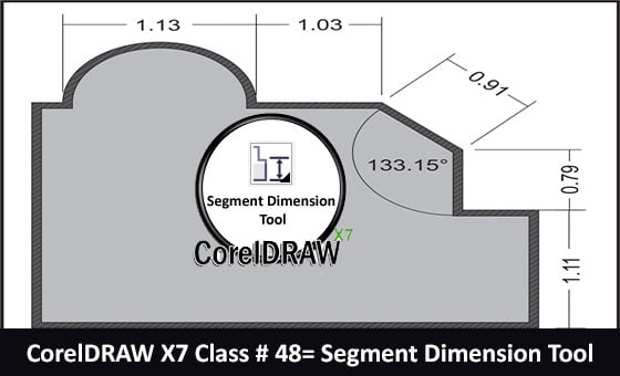 Segment Dimension Tool In CorelDRAW X7 In Urdu
